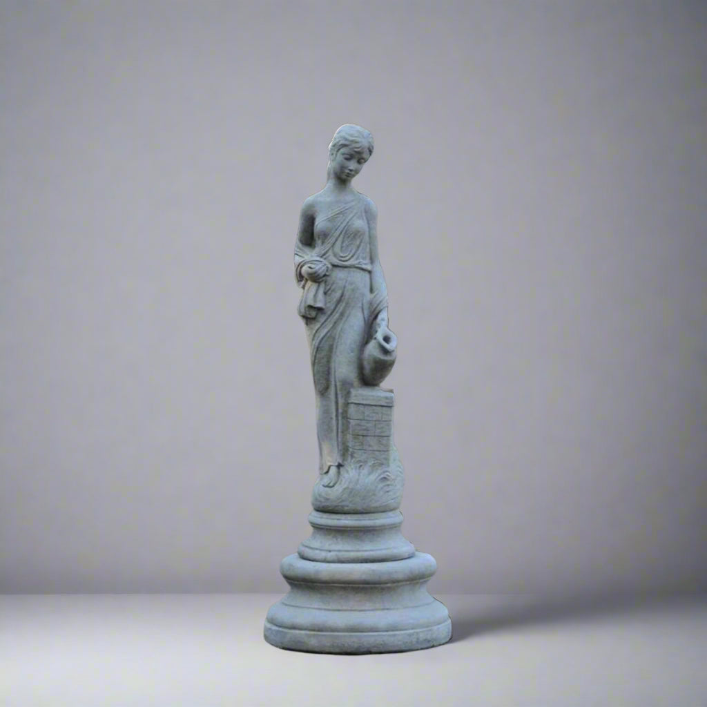 Stunning Stone Nude Jug Lady Column Statue – SaraStoneOrnaments